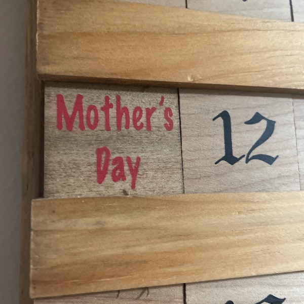 Personalized Calendar Tiles - Etsy