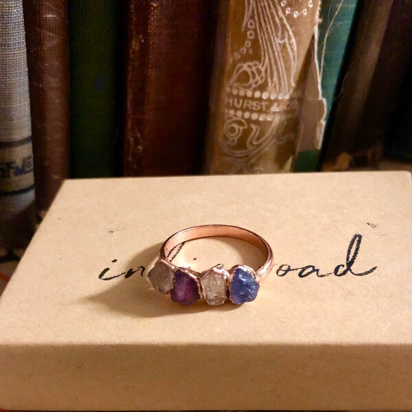 Birthstone Stacking Ring, Custom Stacking Ring, Push Present ...