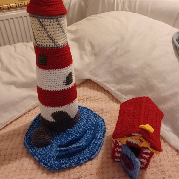 Lighthouse Pattern, Crochet Lighthouse Pdf, PDF Pattern, Beach Theme Pattern, Crochet Lighthouse ...