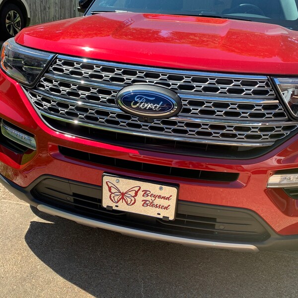 Butterfly License Plate This is A Sample! We Can Put Any Name on It - Etsy