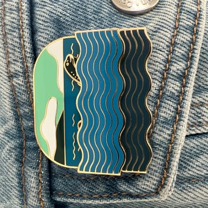 Nessie Sliding Enamel Pin - Etsy