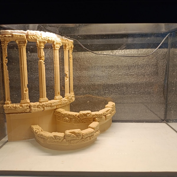 3D Printed Aquarium Decor, 3D Print Aquarium Filter- Column Baffles ...