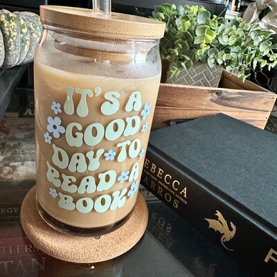 Book Lovers Cup Iced Coffee Cup for Book Lovers Glass Cup Coffee Glass ...
