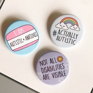 Not All Disabilities Are Visible Badge Pin Hidden Disability Badge - Etsy