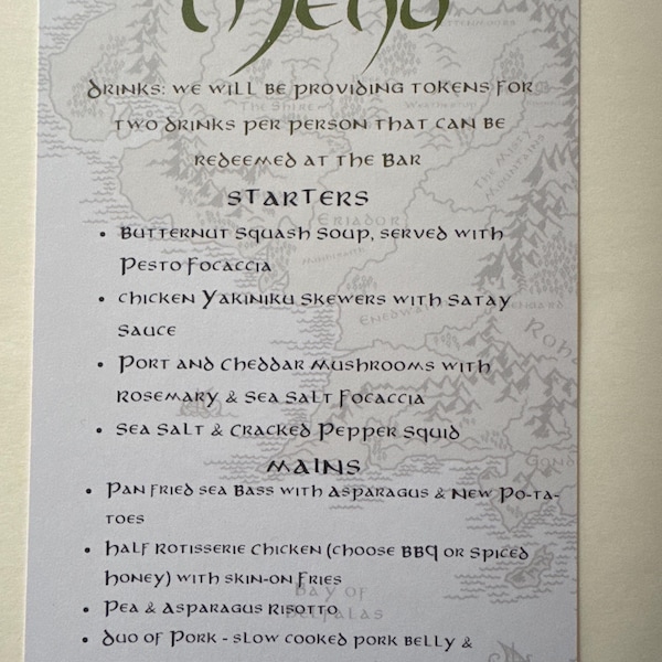 LOTR Wedding Seating Chart | Instant Digital Download | Editable Canva ...