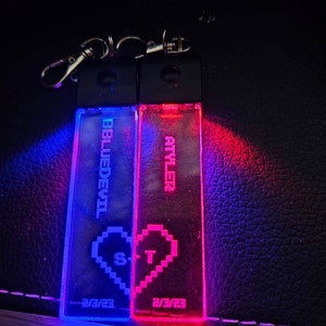 Custom ROBLOX Theme Name Tag LED Keychain Christmas, Holiday Gift Idea ...