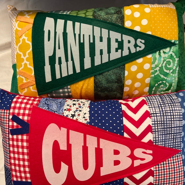 Pennant Pillow | College Pillow | Graduation Gift | Dorm Room | Team ...