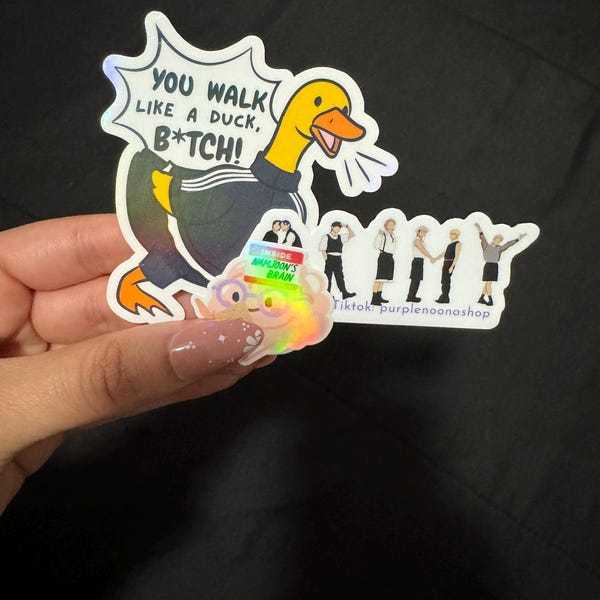 RM Rpwp Sticker, You Walk Like a Duck Btch, Groin Vinyl Stickers ...