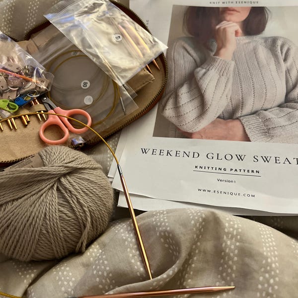 Beginner Friendly Sweater Knitting Pattern | Weekend Glow Sweater | PDF ...