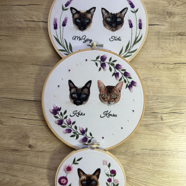 Custom Embroidery Family Hoop | Family Embroidery Design | Pet ...
