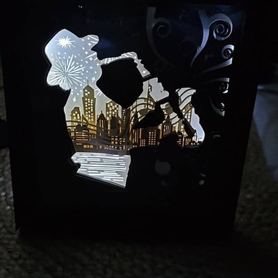 Alice in Wonderland Fairytale Shadow Box SVG Template, Papercut ...