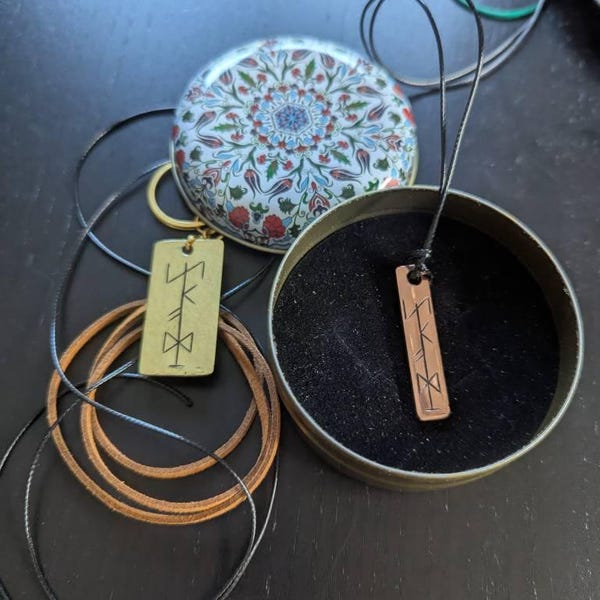 Freya Viking Symbol Brass Bracelet, Norse Mythology Bracelet, Healing ...