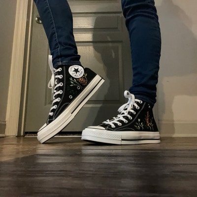 Embroidered Shoes/ Christmas Shoes/snowman Embroidered Shoes Under the ...