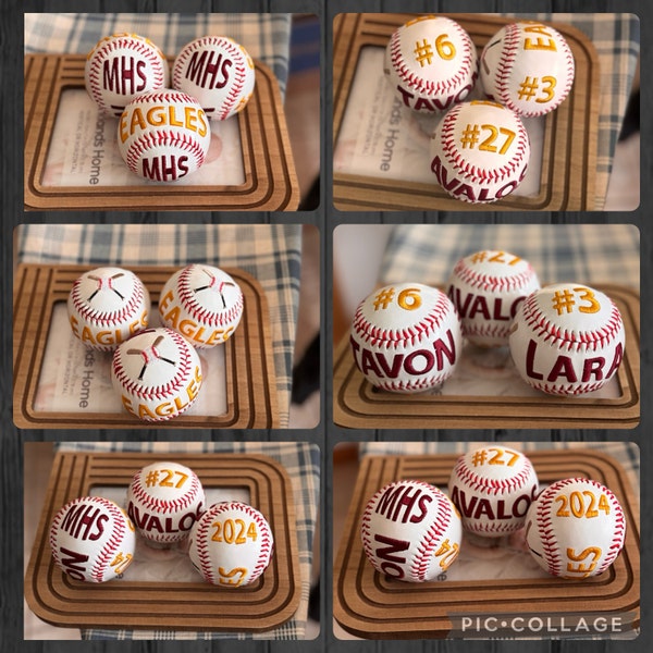 Personalized Embroidered Football Keepsake Ball Souvenir Graduation ...