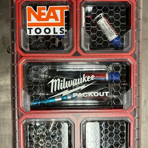 Milwaukee PACKOUT Small Parts Organizer Center Bin Set 3-bins Neat ...
