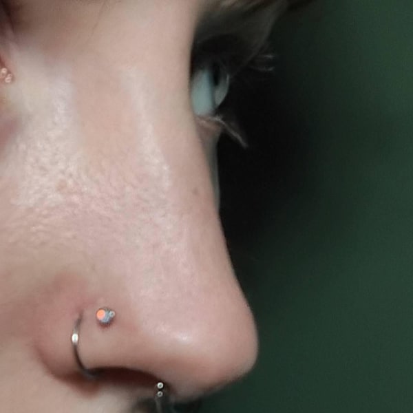 Septum Straight High and Tight Piercing Jewelry 16g X 8mm Long X 3mm ...