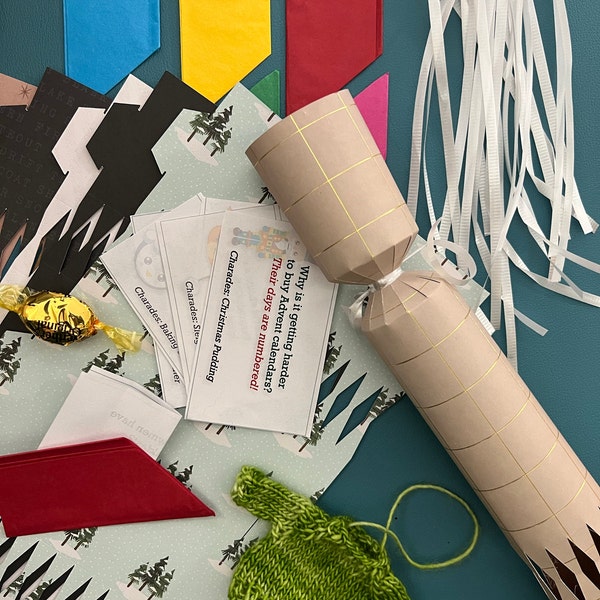 6 Eco Friendly Christmas Crackers W/ Snaps. Fill Your Own DIY Christmas ...