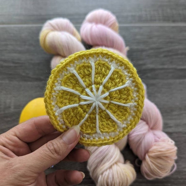 Fruit Slices Coaster Crochet Pattern Bundle, 7-in-1, Apple, Citrus ...