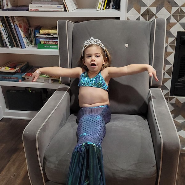Swimmable Mermaid Tail & Top With Sun Tails Keiki Mermaid Mono Fin for ...