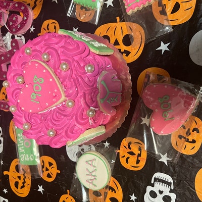 Alpha Kappa Alpha Sorority AKA Cookies - Etsy