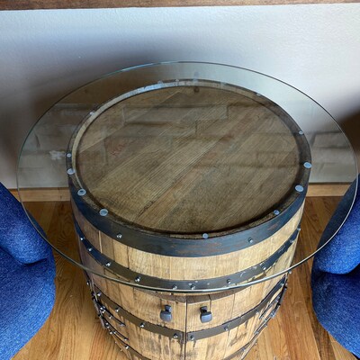 Wine Barrel Glass Piece - Etsy