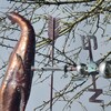 X-LARGE Handcrafted 3 Dimensional MOOSE Weathervane Copper Patina ...