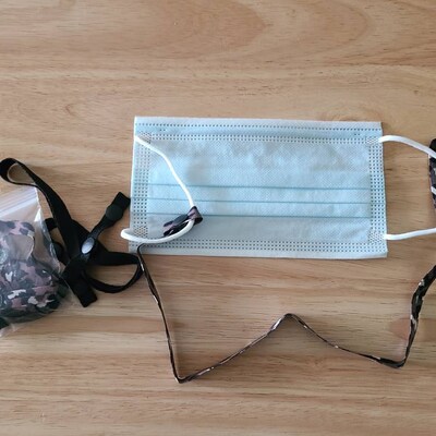 Set of 4 No Fraying Washable Mask Lanyard/necklace Made With - Etsy