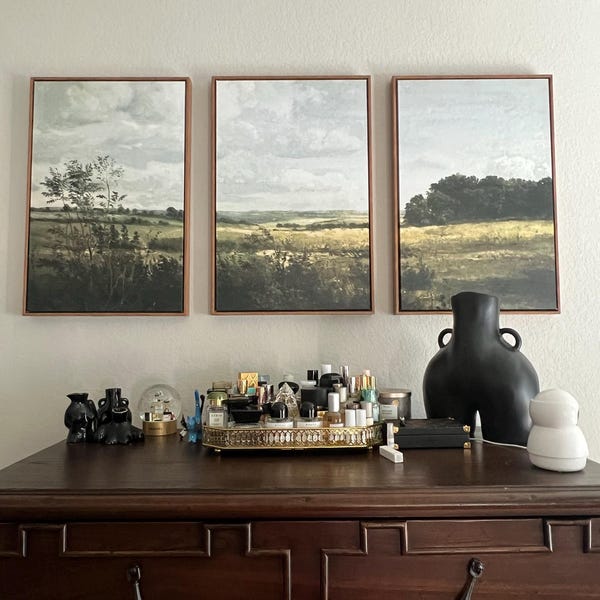 Vintage Landscape Art Print Set: Framed Gallery Wall Decor - Etsy