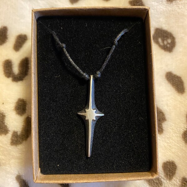 Sterling Silver North Star Necklace, Polaris Pendant, Guiding Star - Etsy