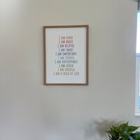 Positive Affirmations for Kids, Classroom Art, Motivational Poster ...
