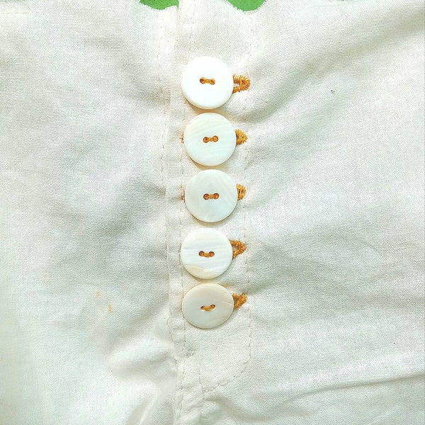 22MM Thick Freshwater Shell MOP Buttons Pearl White 36L 7/8" 2-hole Sew ...