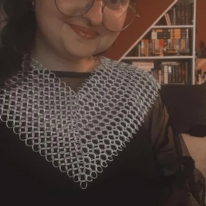 Chainmail Collar With Small Shoulder Chain Layers Metal Aluminium ...