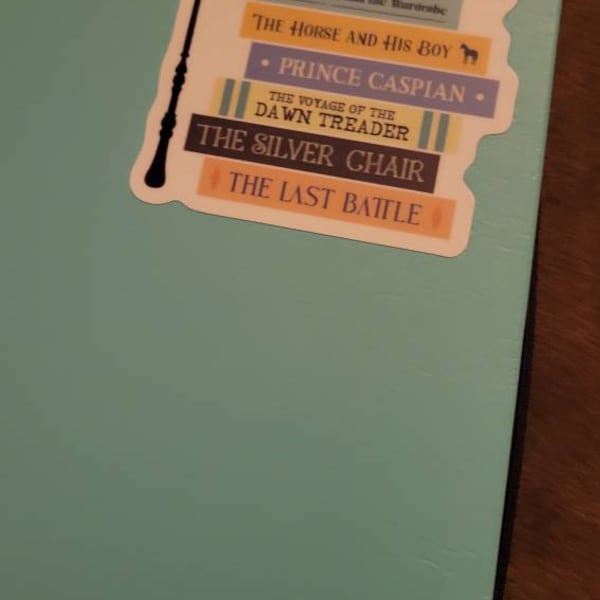 Narnia (CS Lewis) Book Stack Sticker, Bookish Sticker, Kindle, Gifts for Book Lovers, Laptop ...