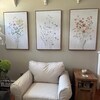 Framed Canvas Tryptic Wall Art Set, Abstract Forest Tree Art Prints ...