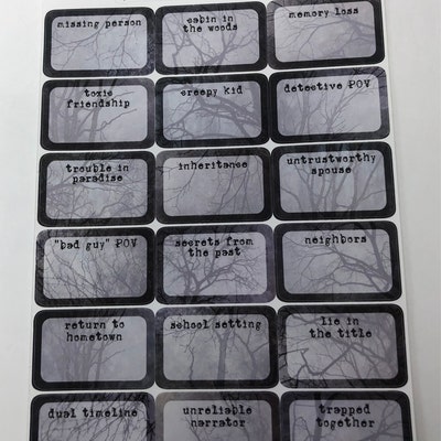 Thriller Reading Challenge Planner Stickers Genre Reading Challenge ...