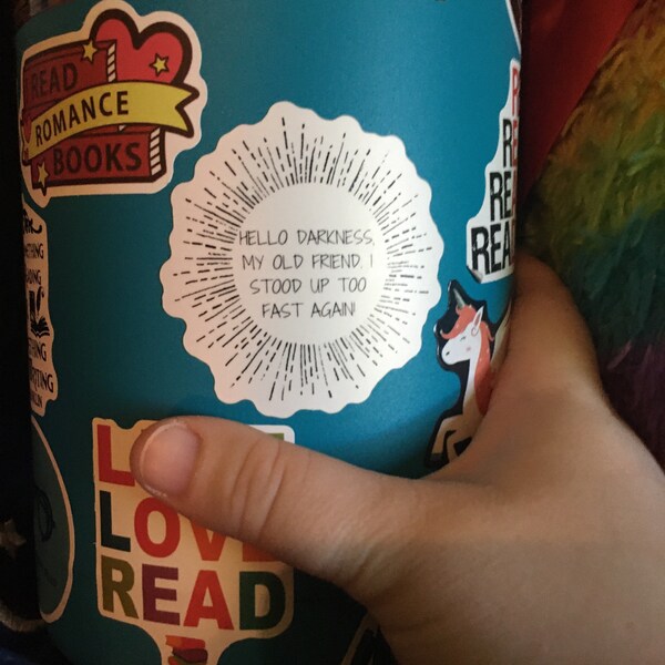 Hello Darkness Sticker, Postural Orthostatic Tachycardia Syndrome ...