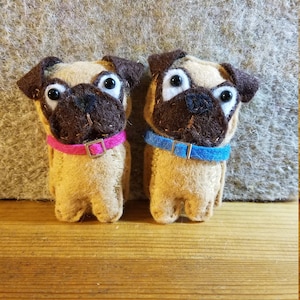 Digital Pdf Sewing Pattern Tutorial for Wool Felt Hand Sewn Dogs Set 3 ...
