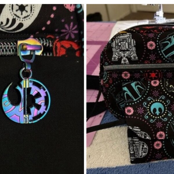 Lion and Tiger Flower Zipper Pull - Flower Zip Pulls - 7 Colors - Size ...