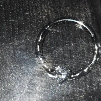 16g 1.2mm Titanium Silver Heart and Fixed Ball Curved Threadless ...