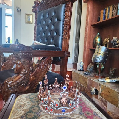 King Crown for Men, Royal Men's Crown, Prince Tiara for Wedding ...