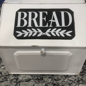 Bread Box Decal, Bread Box Storage Label, Farmhouse Style Pantry Decor ...
