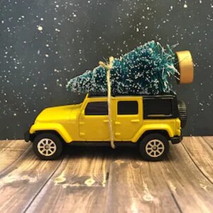 Ford F-150 Pickup Raptor Carrying Christmas Tree Yellow Ford - Etsy