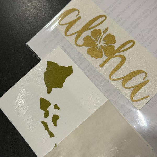 Hawaii Vinyl Decal , Hawaii Islands, HI , Hawaiian Island Decal ...