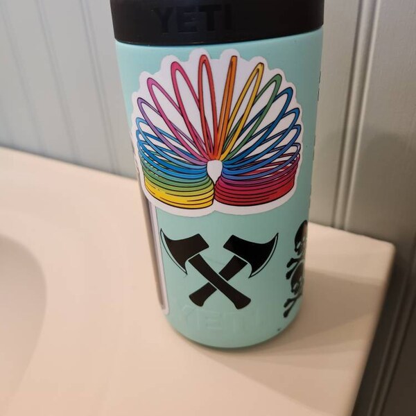 90s Stickers, Slinky Sticker, Laminate, Glossy, Weatherproof, Stickers ...