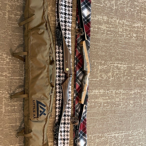 66" Black Fleece Sock/sleeve/case Recurve or Longbow Traditional ...