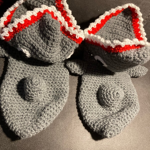 Crochet Pattern Shark Slippers Adult Sizes (EUR Size 35 to 46) - Etsy