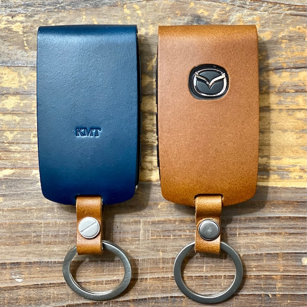 Mazda Series Leather Key Fob Cover Mazda 3, CX-30, CX-5, Mazda 6 - Key ...