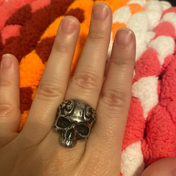 Garnet Gemstone Titanium Ring, Gothic Celtic Stainless Steel Ring ...