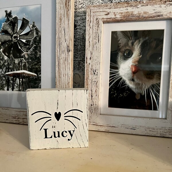 Personalized Cat Sign, Cat Name, Cat Sign, Cat Wall Decor, Cat Shelf ...