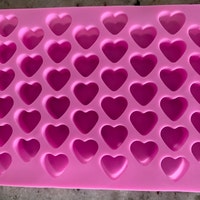 MINI HEARTS MOLD Silicone Soap Mold, 55 Heart Embeds Mold, Chocolate ...
